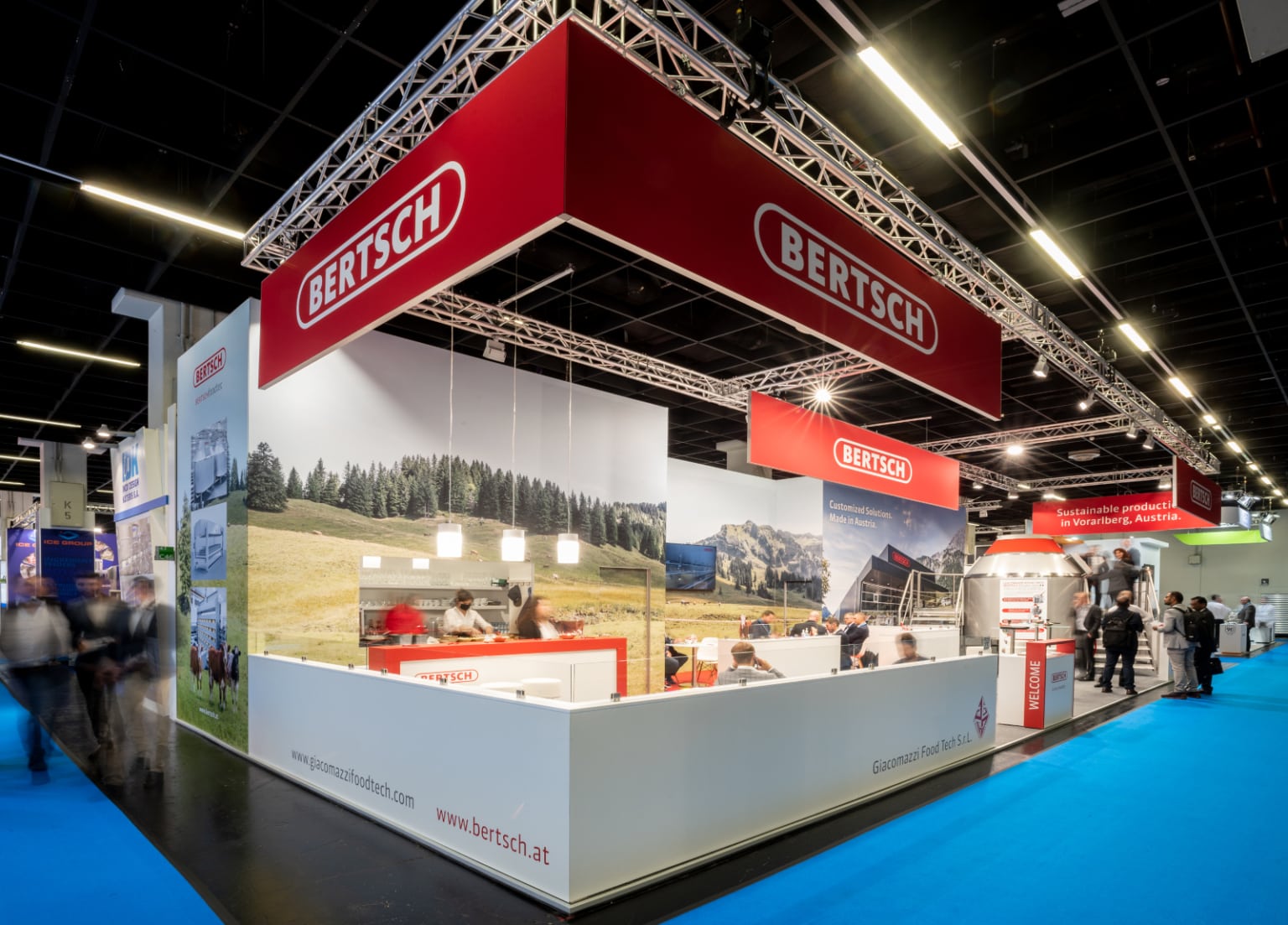 Messestand BERTSCH Foodtec Anuga Köln 2022 - Rüstig raum.bau